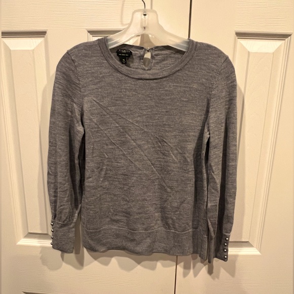 Talbots | Sweaters | Talbots Grey Wool Sweater | Poshmark
